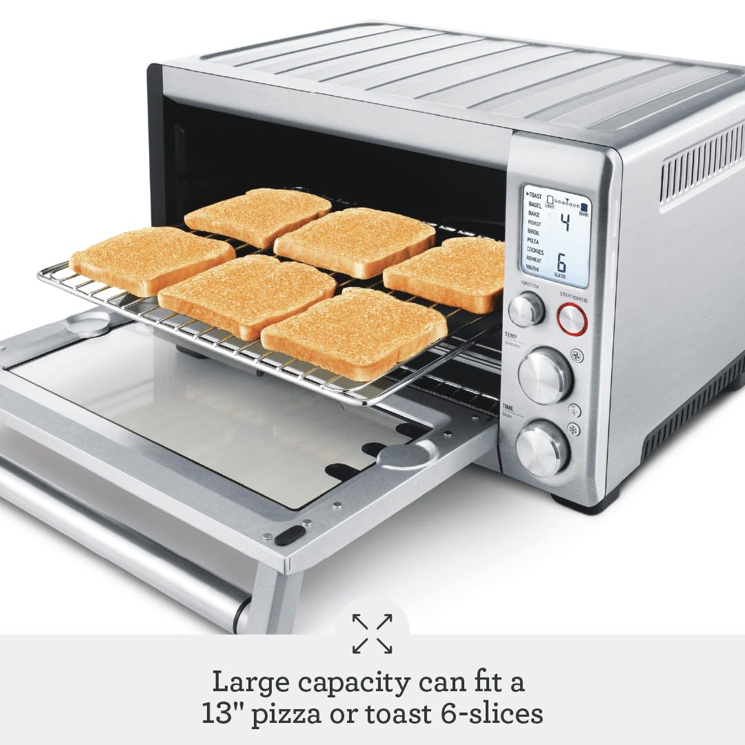 Breville BOV800XL Smart Oven Convection Toaster Oven, Brushed Stainless Steel