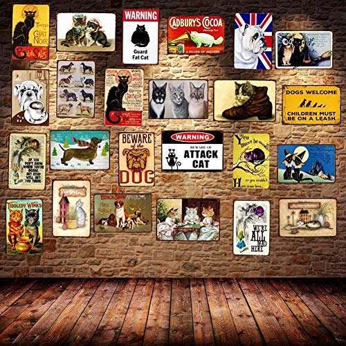 Guffman Be Strong Be Yourself Be Wise Wolf Moon Wall Decor Poster Retro Art Wall Decor Metal Sign Poster 8x12 inch