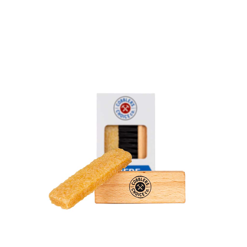 Suede Brush and Eraser - Suede Cleaner - Safe on Suede and Nubuck. Effectively Cleans and Restores Nap - Cobbler's Choice