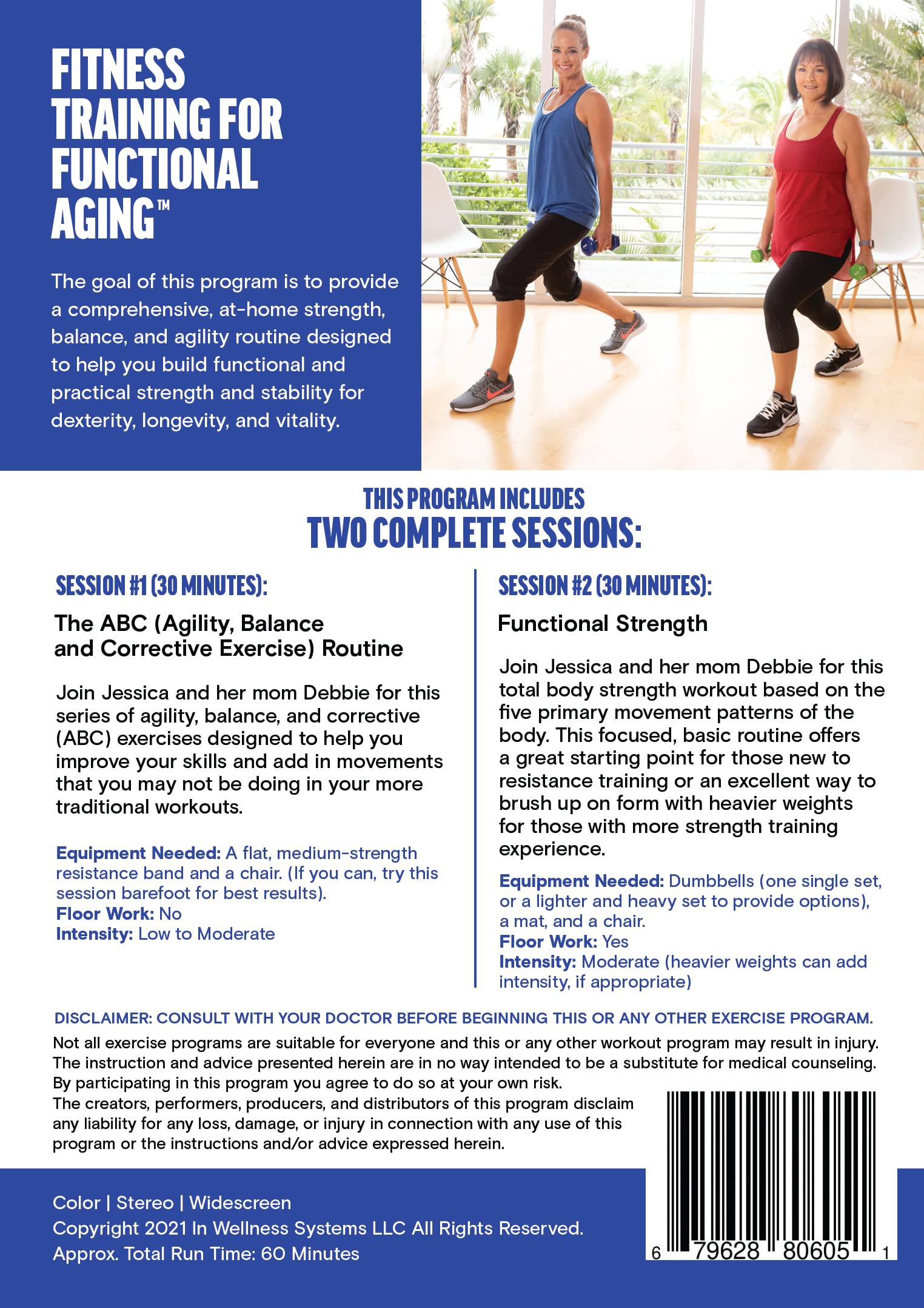 Fitness Training for Functional Aging Exercise DVD with Jessica Smith