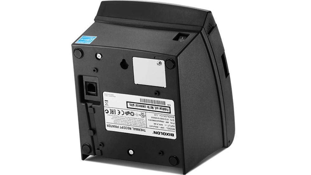 BIXOLON SRP-350PLUSIIICOSG Thermal Printer with Power Supply and USB Cable, Serial/USB/Ethernet, Black, Small