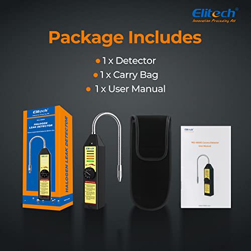 Elitech WJL-6000S Freon Leak Detector Halogen Refrigerant Tester AC Leak Sniffer R22 R410A R134A R1234YF