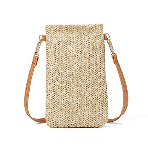 Summer Straw Beach Bag Tote Shoulder Bag Handwoven Purse Handbag for Women Girls Outdoor Casual Top Handle Cross Body Bag