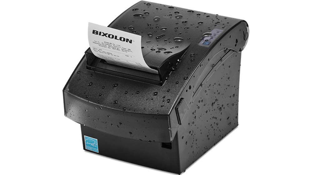 BIXOLON SRP-350PLUSIIICOSG Thermal Printer with Power Supply and USB Cable, Serial/USB/Ethernet, Black, Small
