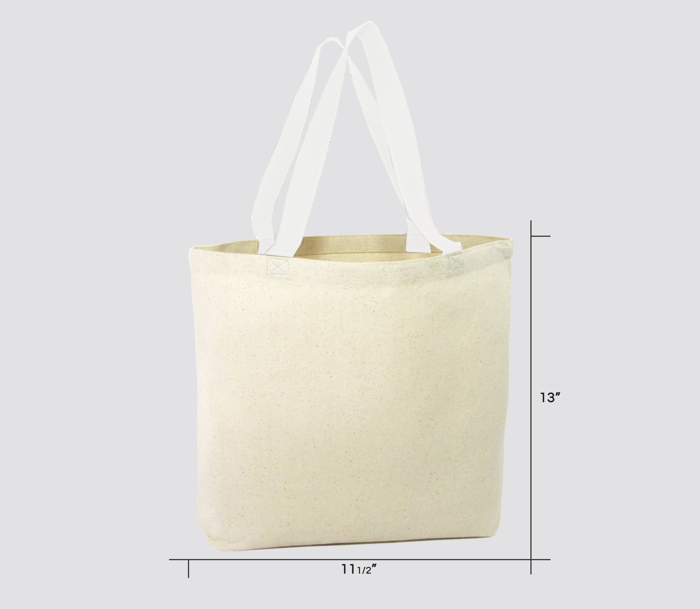 12 Pack Canvas Tote Bags – Design Your Own Party Favor Pack Tote Canvas Bags by Big Mo’s Toys