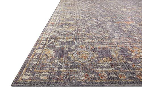 Loloi Chris Loves Julia x Rosemarie Collection ROE-04 Graphite/Multi 7'-10" x 10' Area Rug