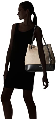 Calvin Klein Gabrianna Novelty North/South Key Item Tote, Grey Combo