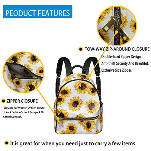 FKELYI Vintage Style American Flag Backpack Purse for Women Mens Leather Shoulder Bags Satchel Handbag Casual Daypack