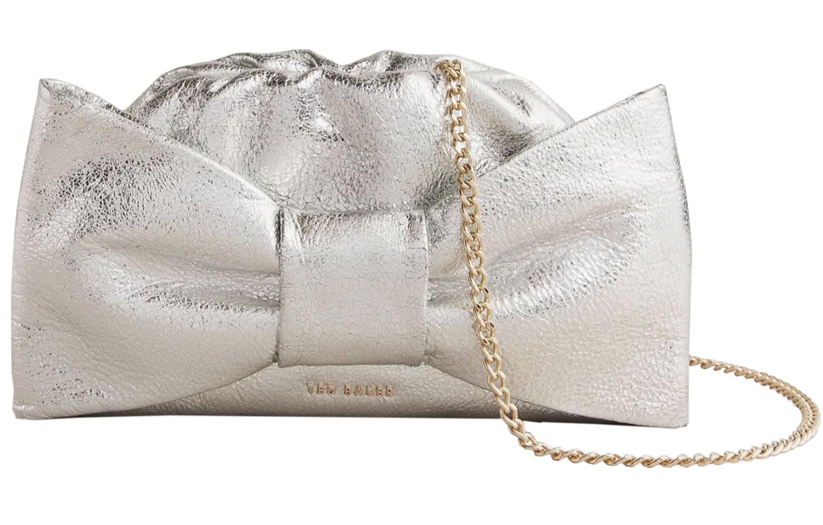 Ted Baker London NISNIA-Bow Clutch Bag, Silver
