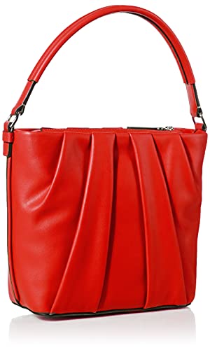 Calvin Klein Myla Novelty Large Hobo Shoulder Bag, Crimson