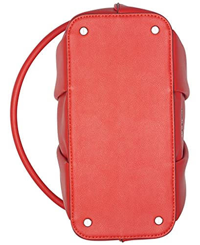 Calvin Klein Myla Novelty Large Hobo Shoulder Bag, Crimson