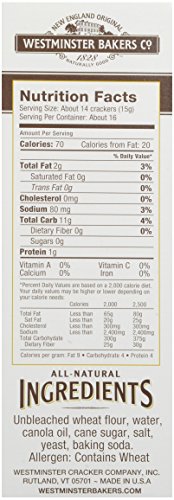 Westminster Baker Company Soup and Snack Cracker, 8 oz