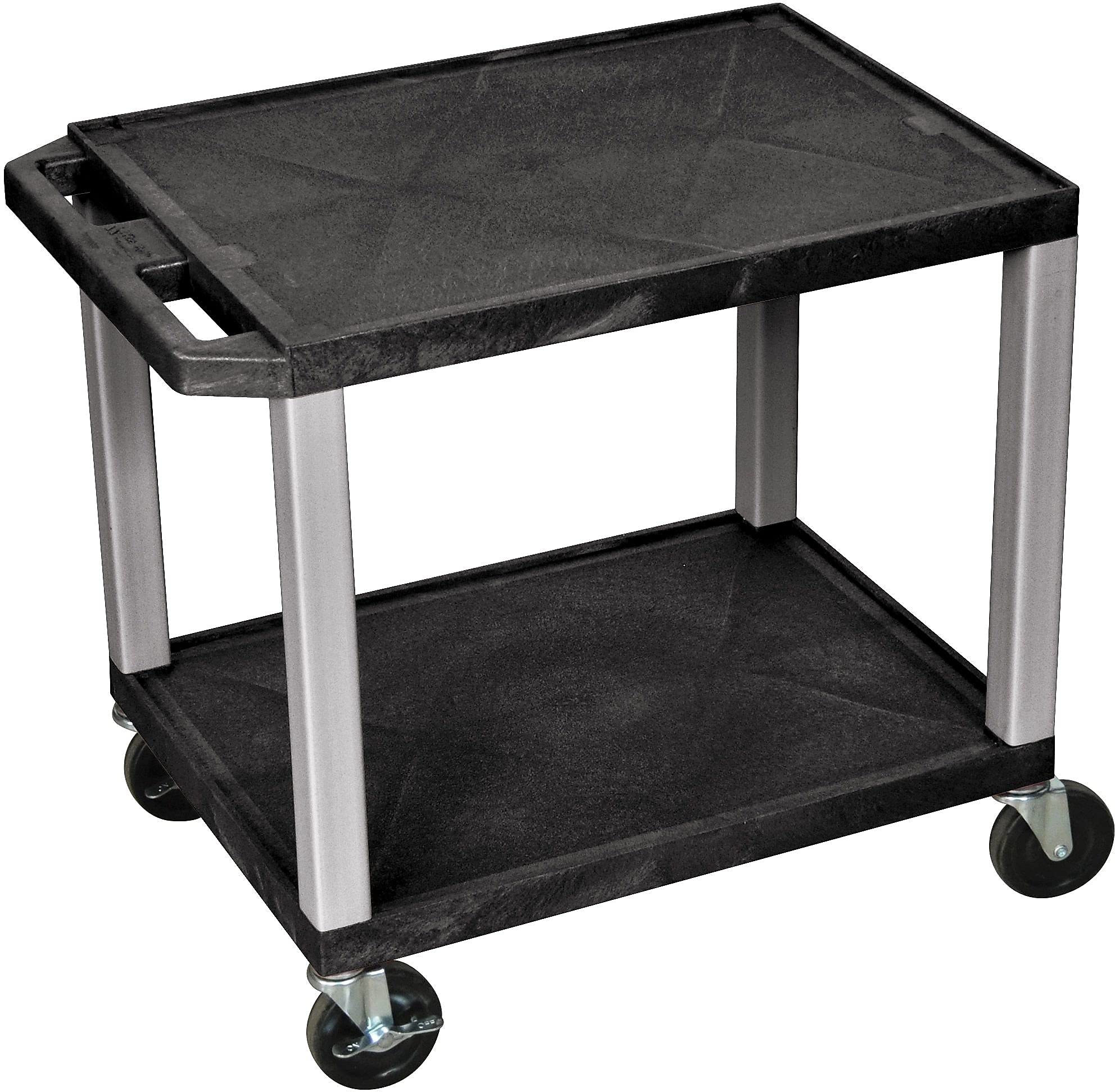 H Wilson WT26E-N Tuffy Presentation Cart, Black and Nickel