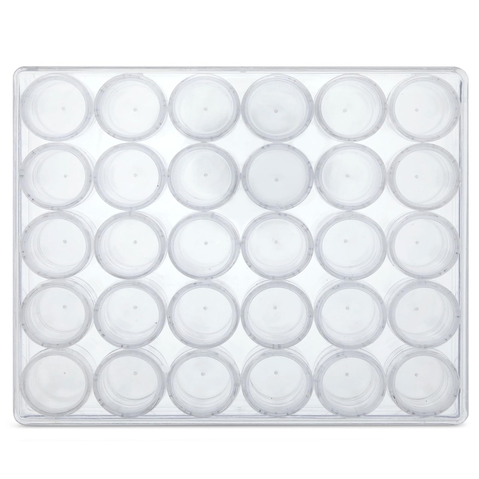 Clear Plastic Bead Storage Container with 30 Jars for Diamond Painting