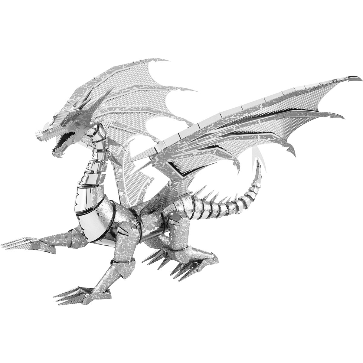 Fascinations Metal Earth Premium Series Silver Dragon 3D Metal Model Kit