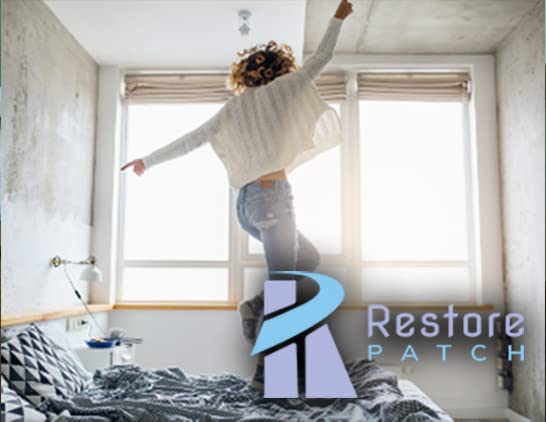 Restore Patch Relaxing Patches - 10 Day Supply Stress Relief Topical - Hypoallergenic, Chemical-Free Calming Bio-Frequency Patches - All Natural Relaxation for The Whole Body (4 Patches)
