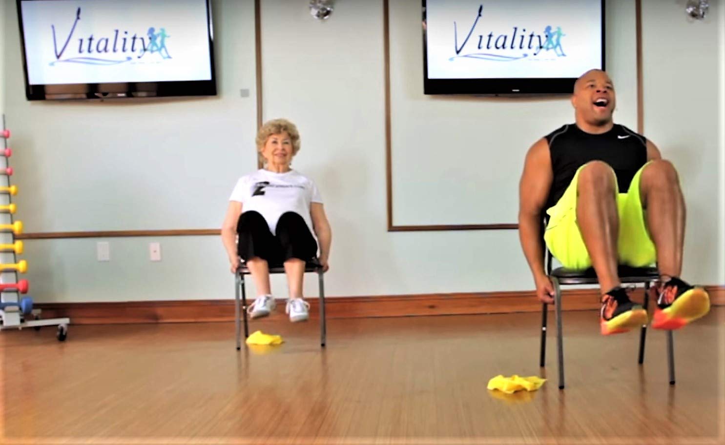 SEATED MIX CHAIR EXERCISE FOR SENIORS- 3 DVDs + 30 Exercise Segments + Resistance Band. Most Comprehensive Chair Exercise DVD for Seniors Available! Finally- Fun Chair Exercises for Seniors DVD!