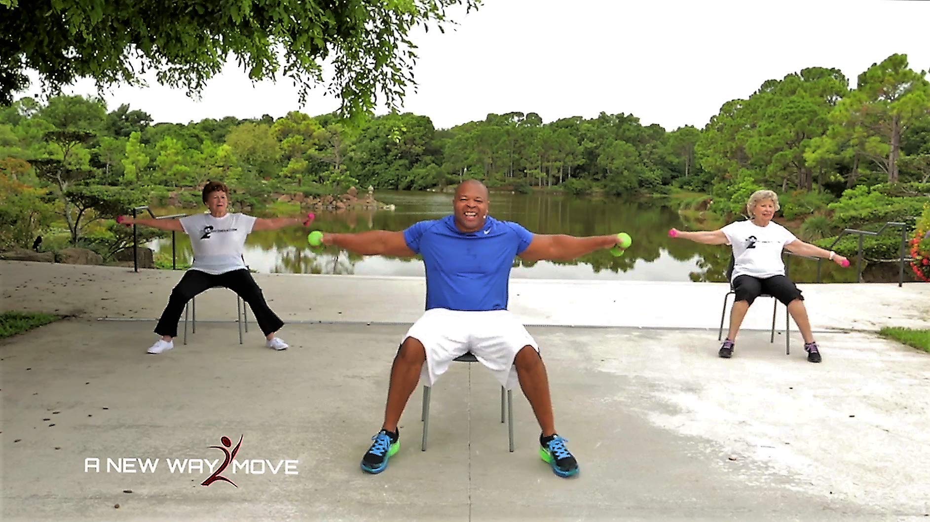 SEATED MIX CHAIR EXERCISE FOR SENIORS- 3 DVDs + 30 Exercise Segments + Resistance Band. Most Comprehensive Chair Exercise DVD for Seniors Available! Finally- Fun Chair Exercises for Seniors DVD!