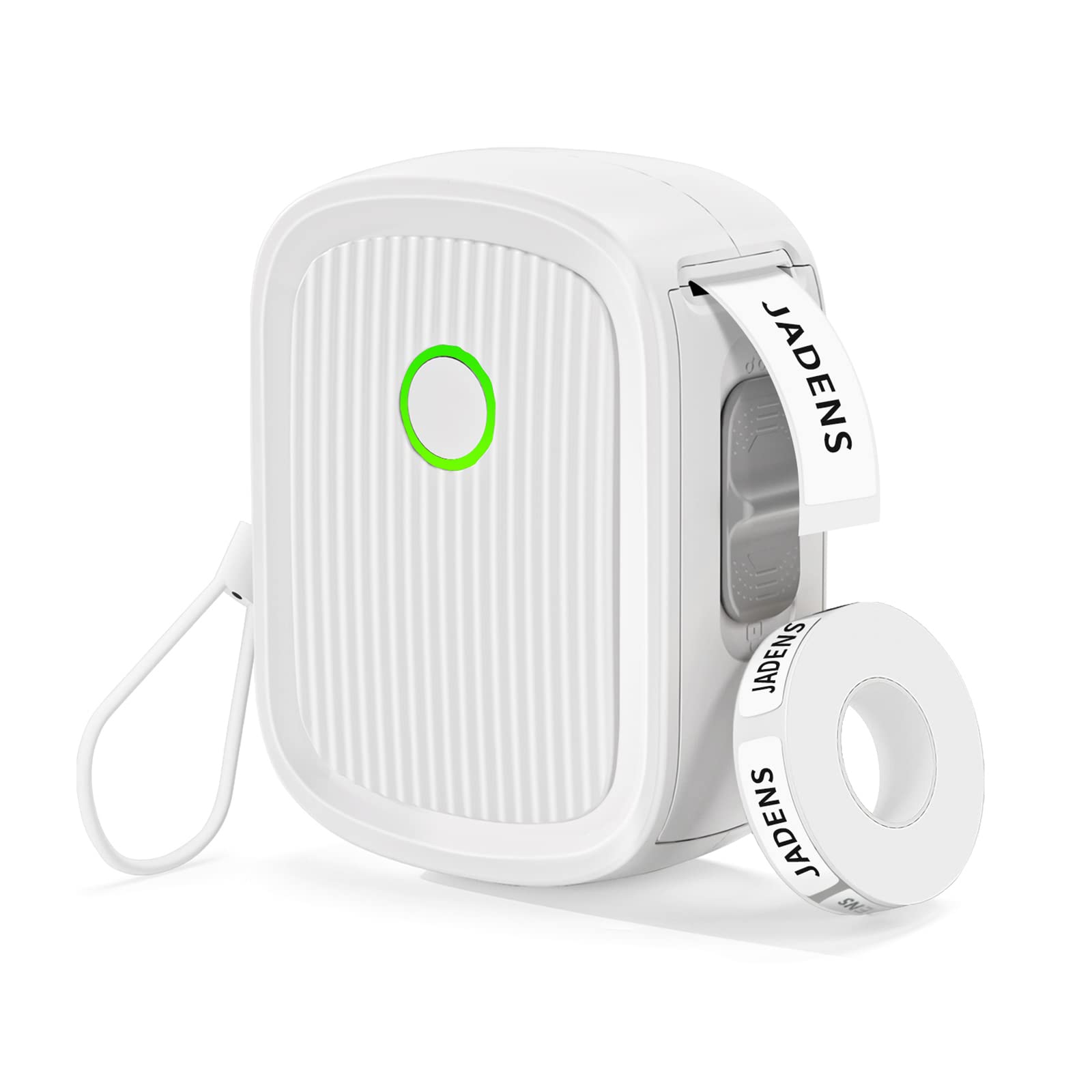 JADENS Label Maker Machine with Tape, Mini Bluetooth Label Printer, Thermal Labeler, Multiple Templates Available for Smartphone, Easy to Use for Office Home Organization USB Rechargeable