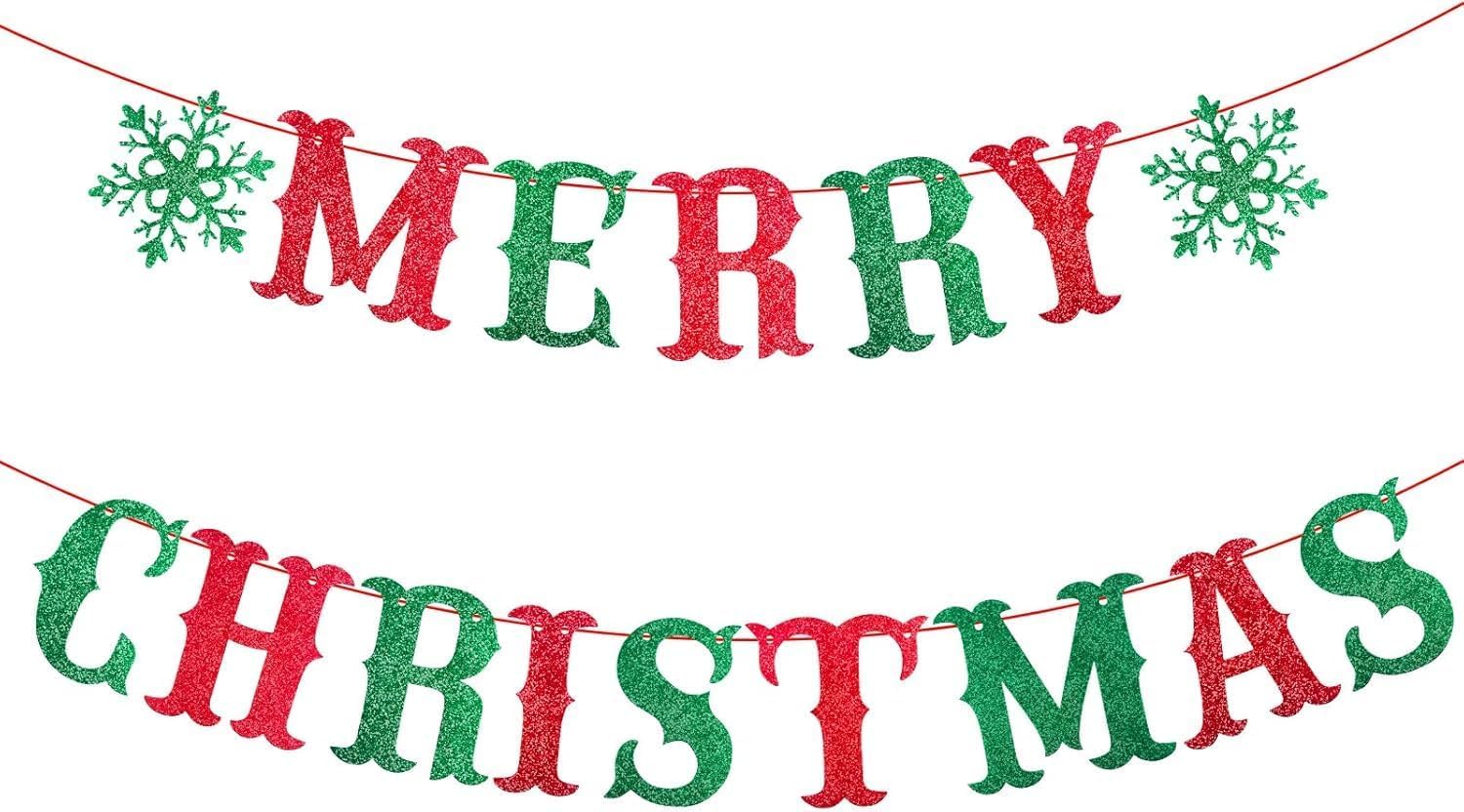 Red&Green Glitter Drink Up Grinches & It's Christmas Banner, Grinch Christmas Decorations, Christmas July Party Decorations Drink Up Grinches Sign Decorations Xmas Mantel Fireplace Home Indoor Outdoor Grinch Party Decorations Supplies