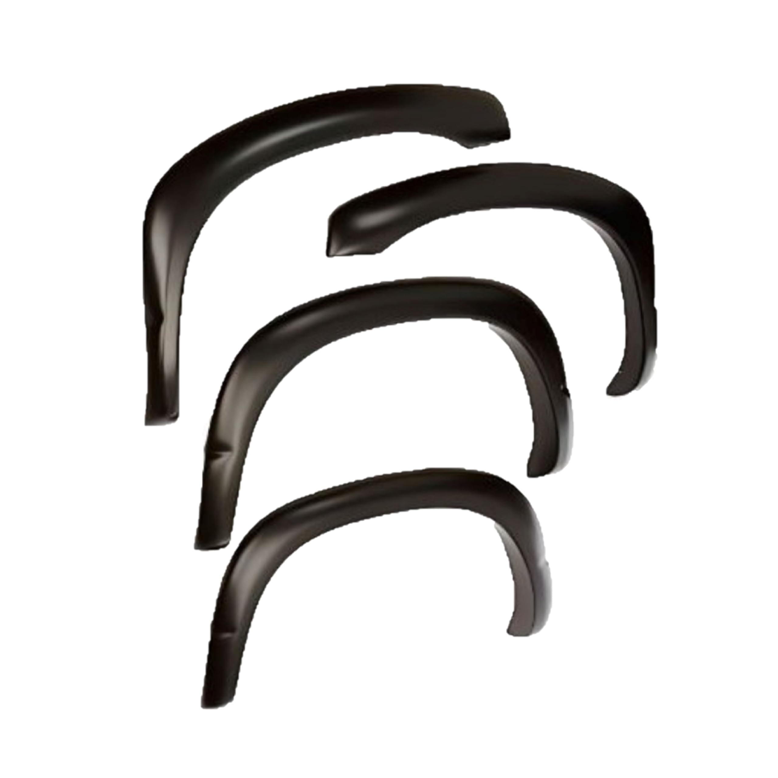 Bushwacker OE Style Factory Front & Rear Fender Flares | 4-Piece Set, Black, Smooth Finish | 30909-02 | Fits 2007-2013 Toyota Tundra Fleetside w/ Factory Mudflaps
