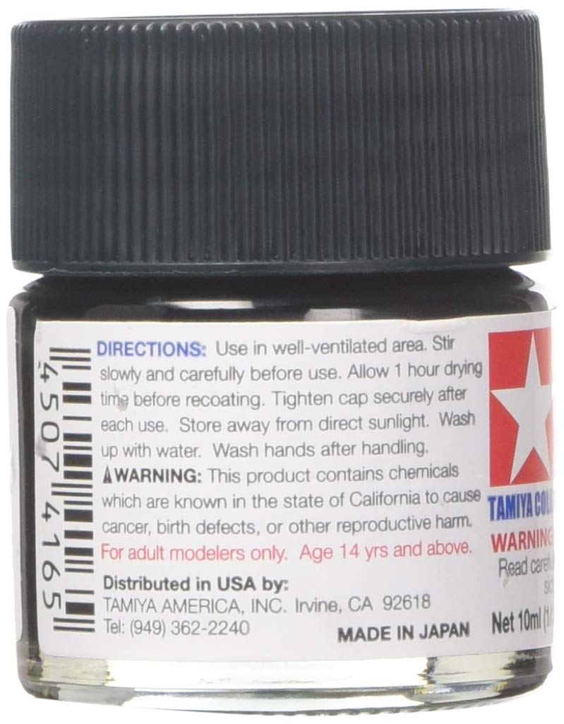 Tamiya Acrylic Mini XF-85 Rubber Black - 10 ml (1/3 oz)