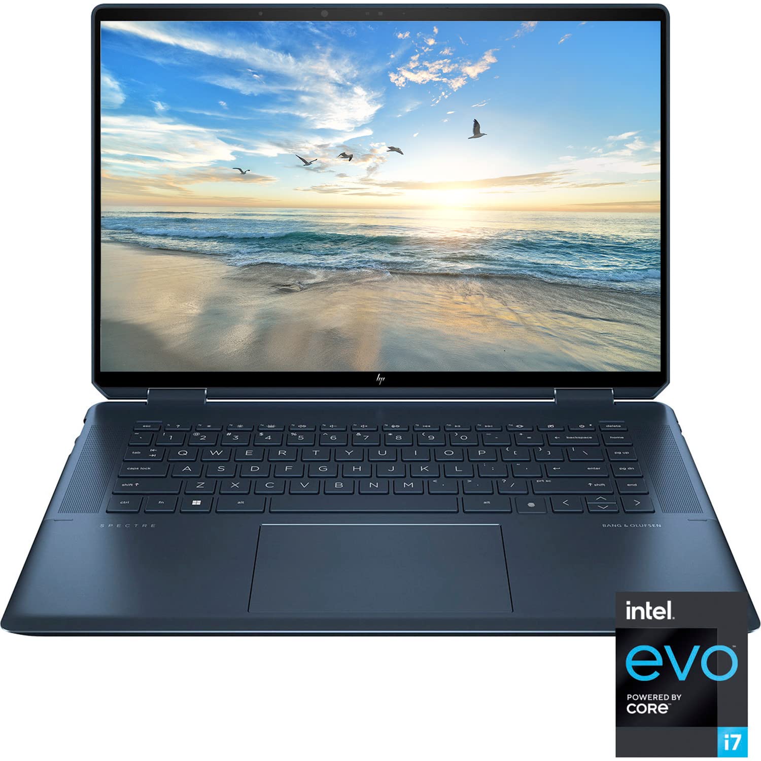HP Spectre x360 2-in-1 Laptop, 16" 3K+ (3072 x 1920) Touchscreen, 12th Gen Intel Core i7-12700H 14-Core Processor, 16GB RAM, 2TB SSD, Backlit Keyboard, Windows 11 Home, MPP 2.0 Tilt Pen Included