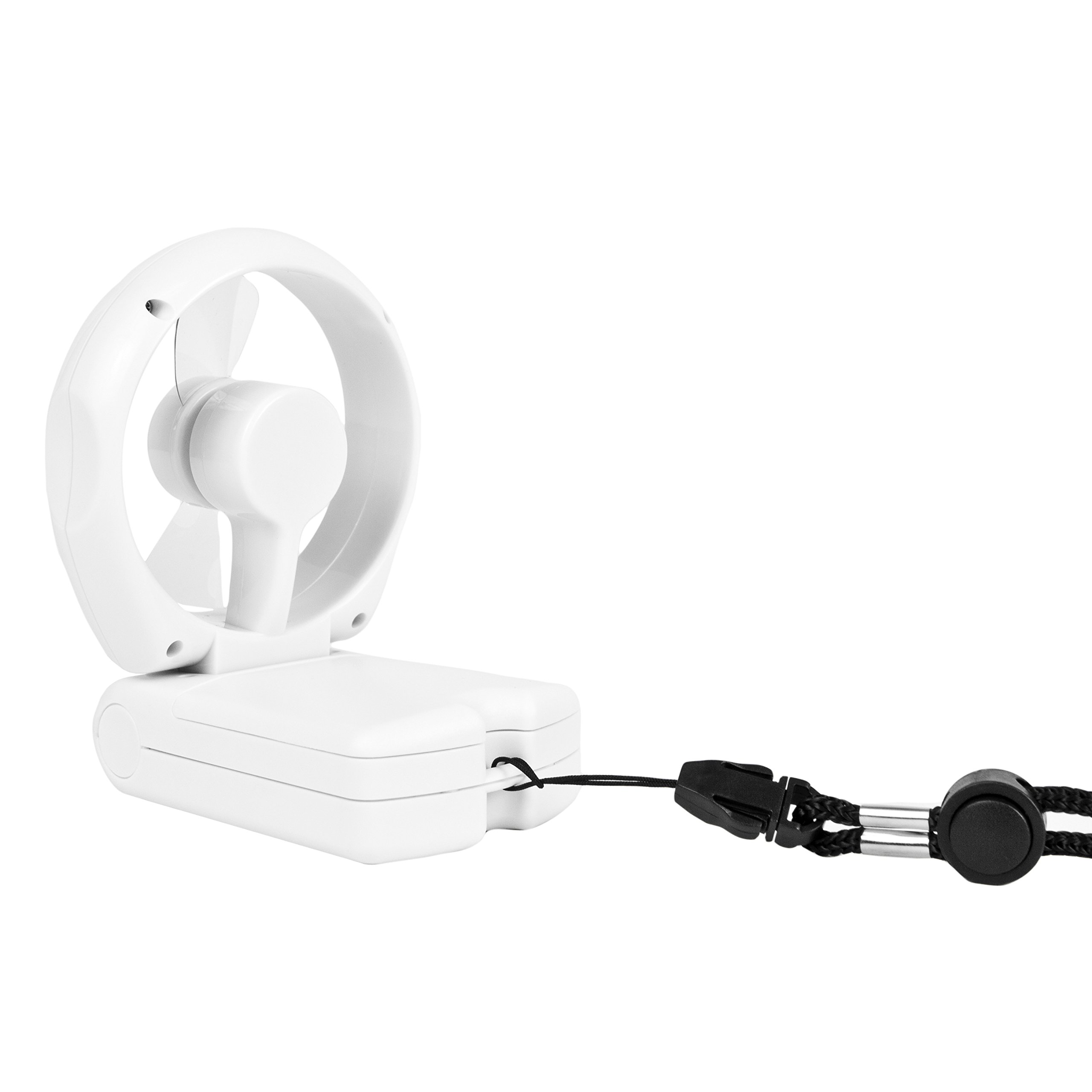 Travelon 3-Speed Folding Fan,White,One Size