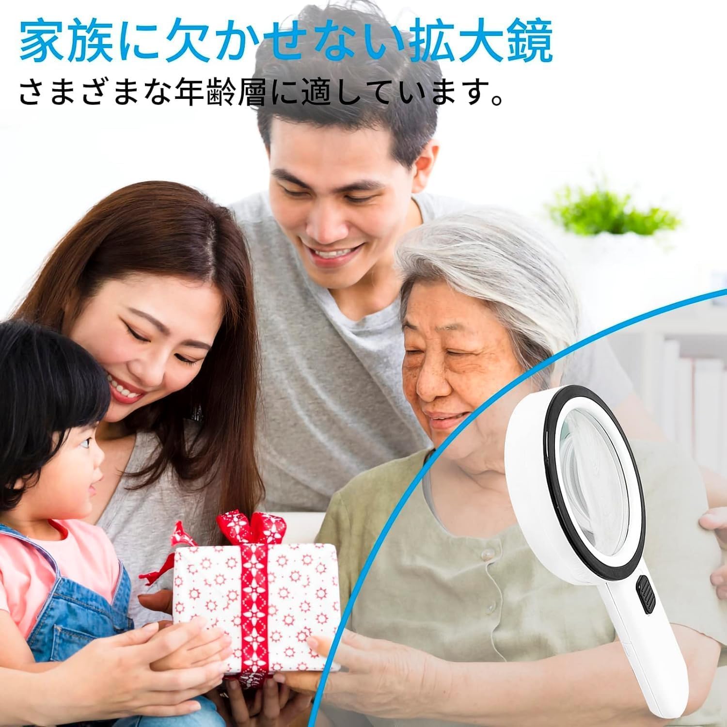 Magnifying Glass with Light, 30X Handheld Large Illuminated Magnifier, Reading Magnifying Glass with for Seniors Read, Coins, Stamps, Map, Inspection, Macular Degeneration