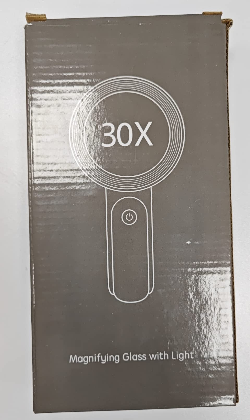 Magnifying Glass with Light, 30X Handheld Large Illuminated Magnifier, Reading Magnifying Glass with for Seniors Read, Coins, Stamps, Map, Inspection, Macular Degeneration