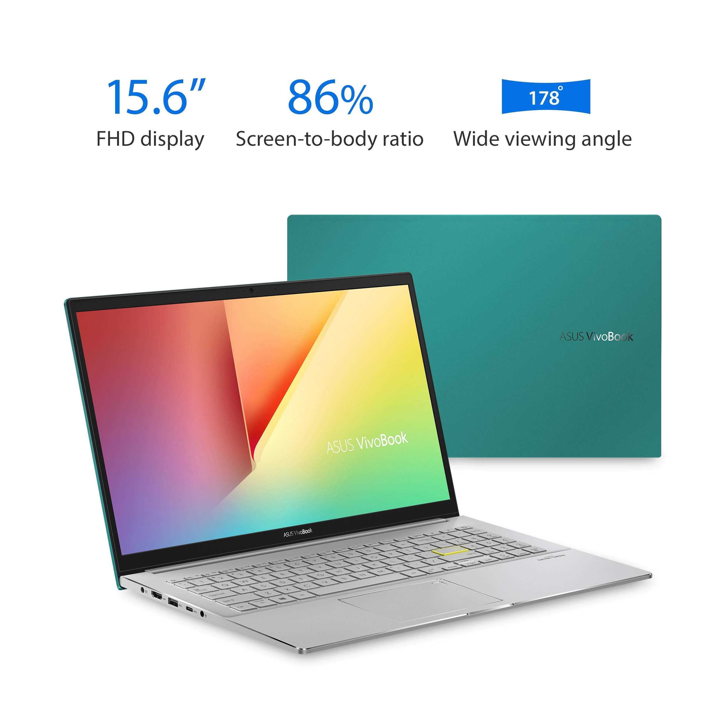 ASUS VivoBook S13 Thin and Light Laptop, 13.3 FHD Display, Intel Core i5-1035G1 CPU, 8GB LPDDR4X RAM, 512GB PCIe SSD, Windows 10 Home, Fingerprint Reader, Dreamy White, S333JA-DS51-WH (Renewed)