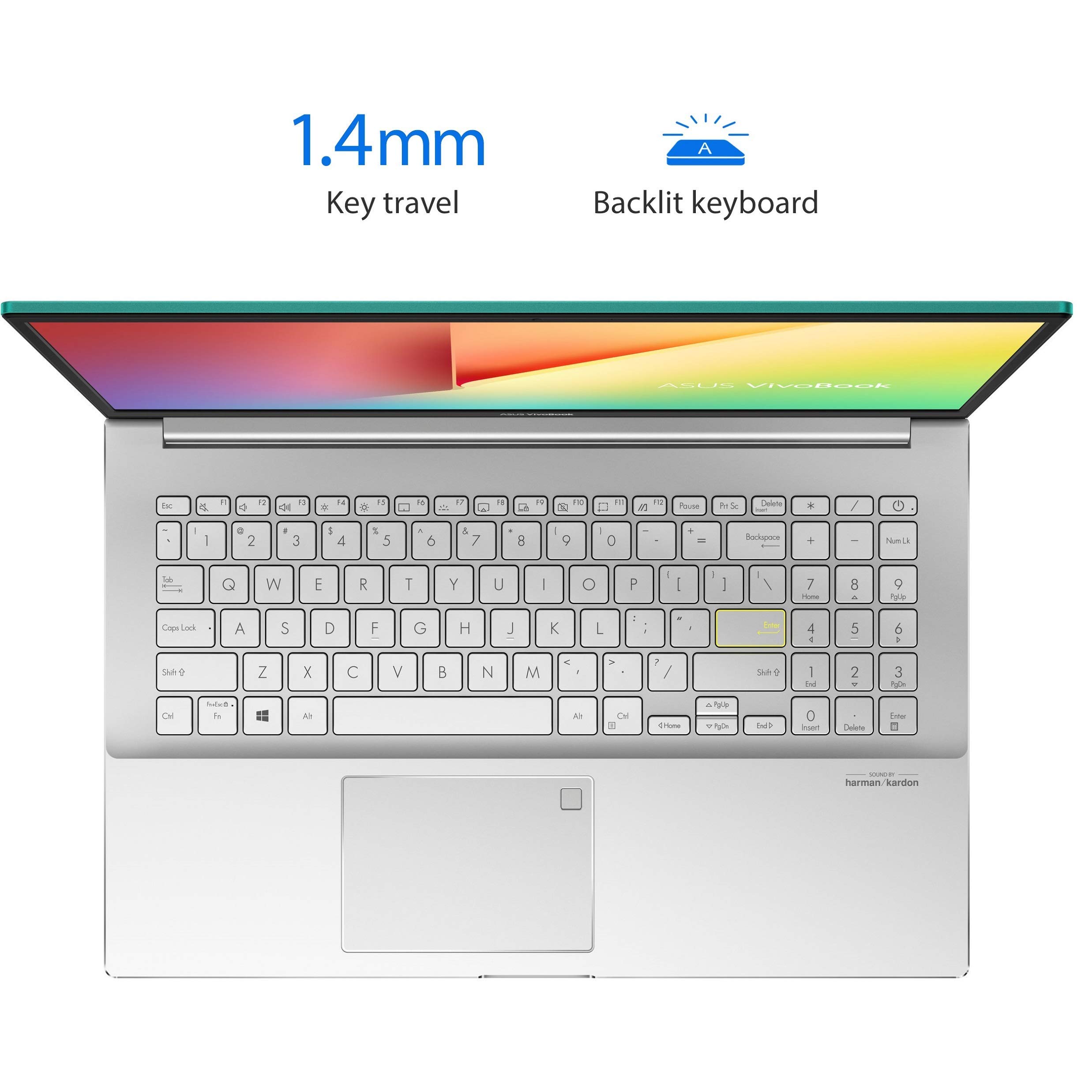 ASUS VivoBook S13 Thin and Light Laptop, 13.3 FHD Display, Intel Core i5-1035G1 CPU, 8GB LPDDR4X RAM, 512GB PCIe SSD, Windows 10 Home, Fingerprint Reader, Dreamy White, S333JA-DS51-WH (Renewed)