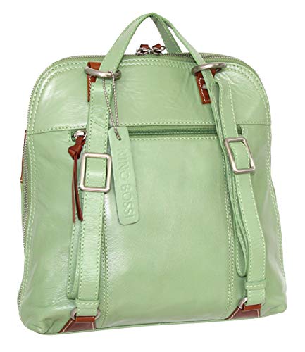 Carina Convertible Leather Tote/Backpack (Stone)