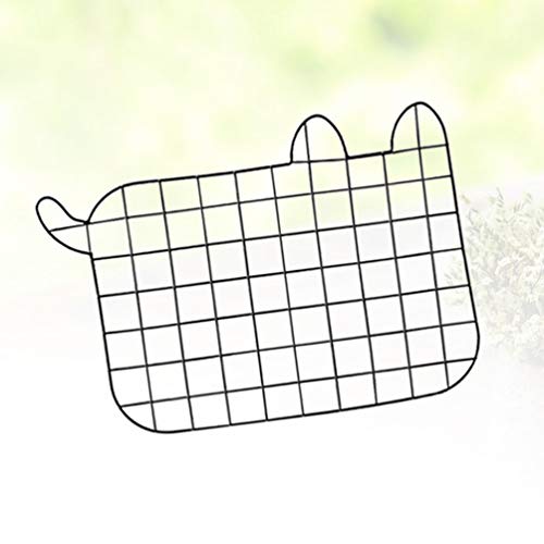 BESPORTBLE Grid Wall Panel Cat Shaped Photo Wall Display for DIY Wall Pictures Postcard Holder Storage Rack Black