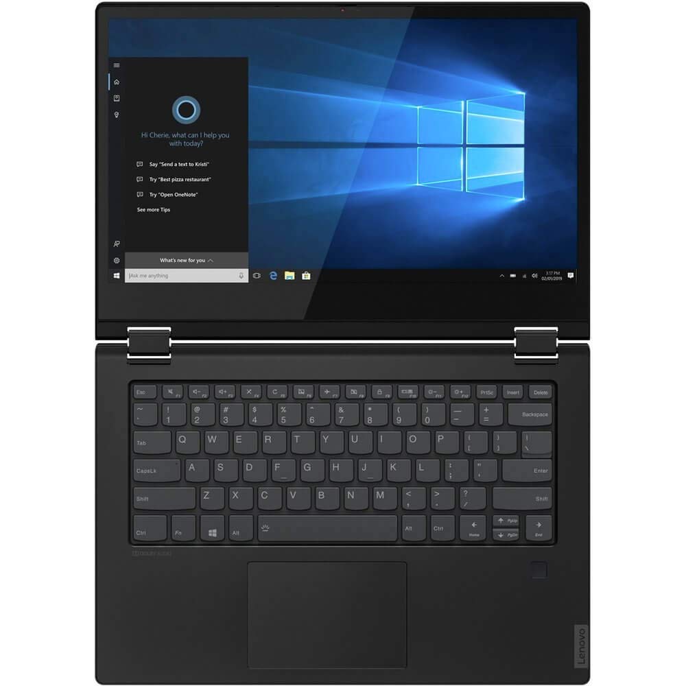 Lenovo Ideapad Flex-14Iml 81XG0000US 14" Touchscreen 2 in 1 Notebook - 1920 X 1080 - Core i5-8 GB RAM - 256 GB SSD - Onyx Black - Windows 10 Home 64-bit - Intel UHD Graphics - in-Plane Switchin
