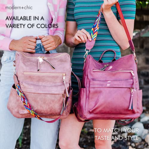 modern+chic Brielle Convertible Bag, Women's Backpack Purse with Shoulder Strap
