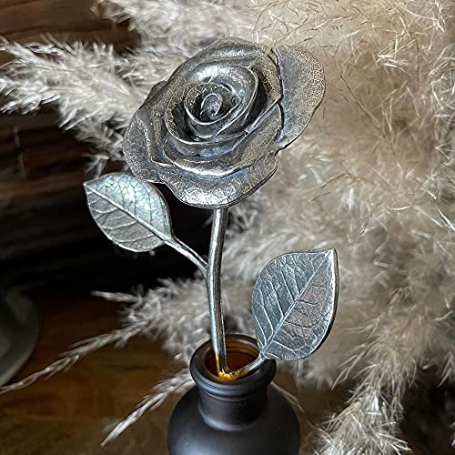 English Pewter Company 10th Tenth Tin Ten 10 Year Wedding Anniversary Everlasting Forever Rose Keepsake Gift [ANN101]