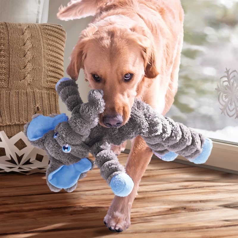 KONG Shakers Crumples Jumbo Floppy Plush Dog Toy (Elephant)