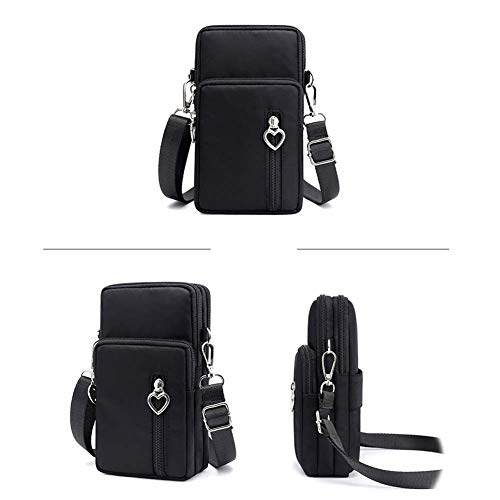 MINTEGRA Crossbody Phone Purse Nylon Shoulder Pouch Walking Wallet Wristlet Sport Armband