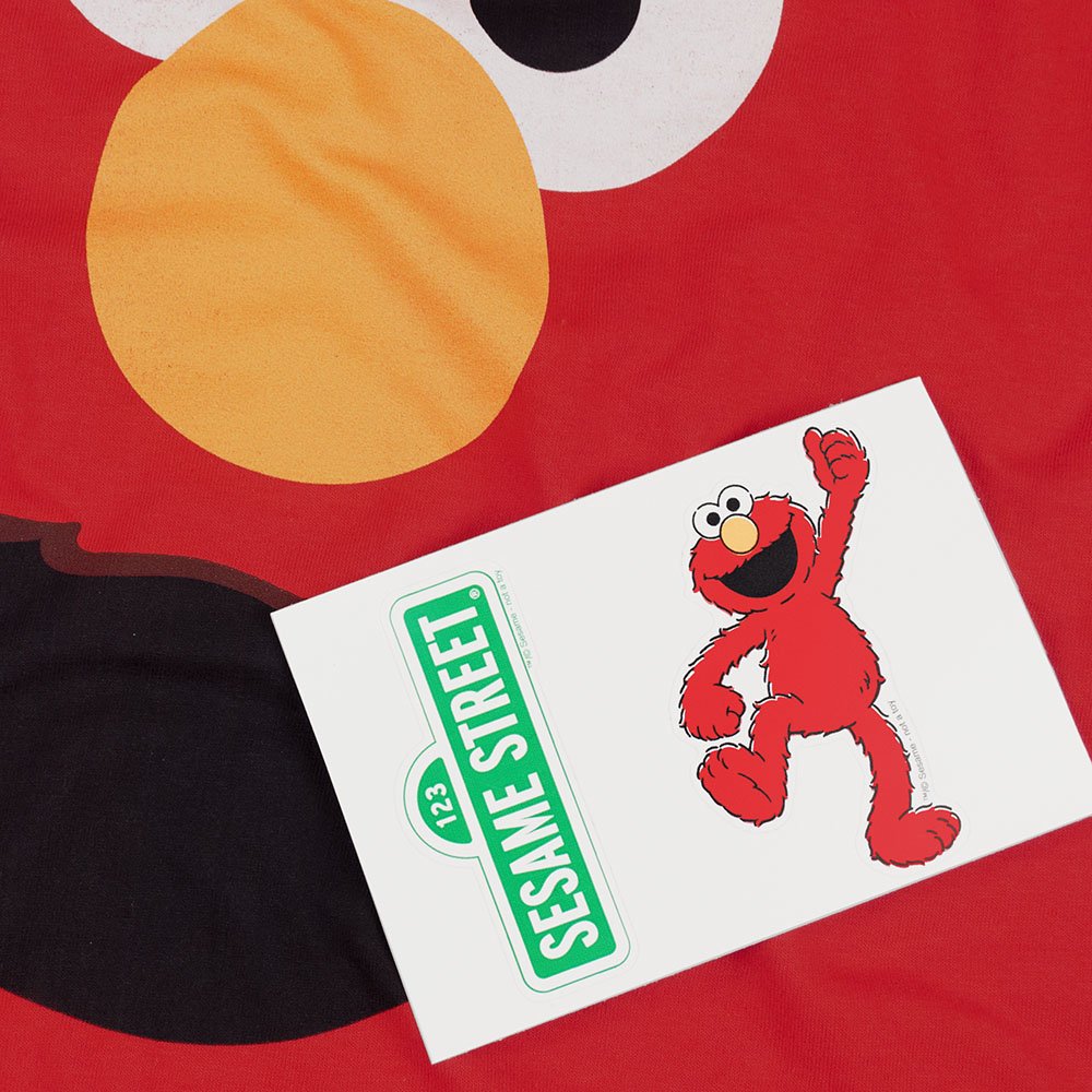 Popfunk Sesame Street Elmo Face Baby Onesie Bodysuit, (18 mos)