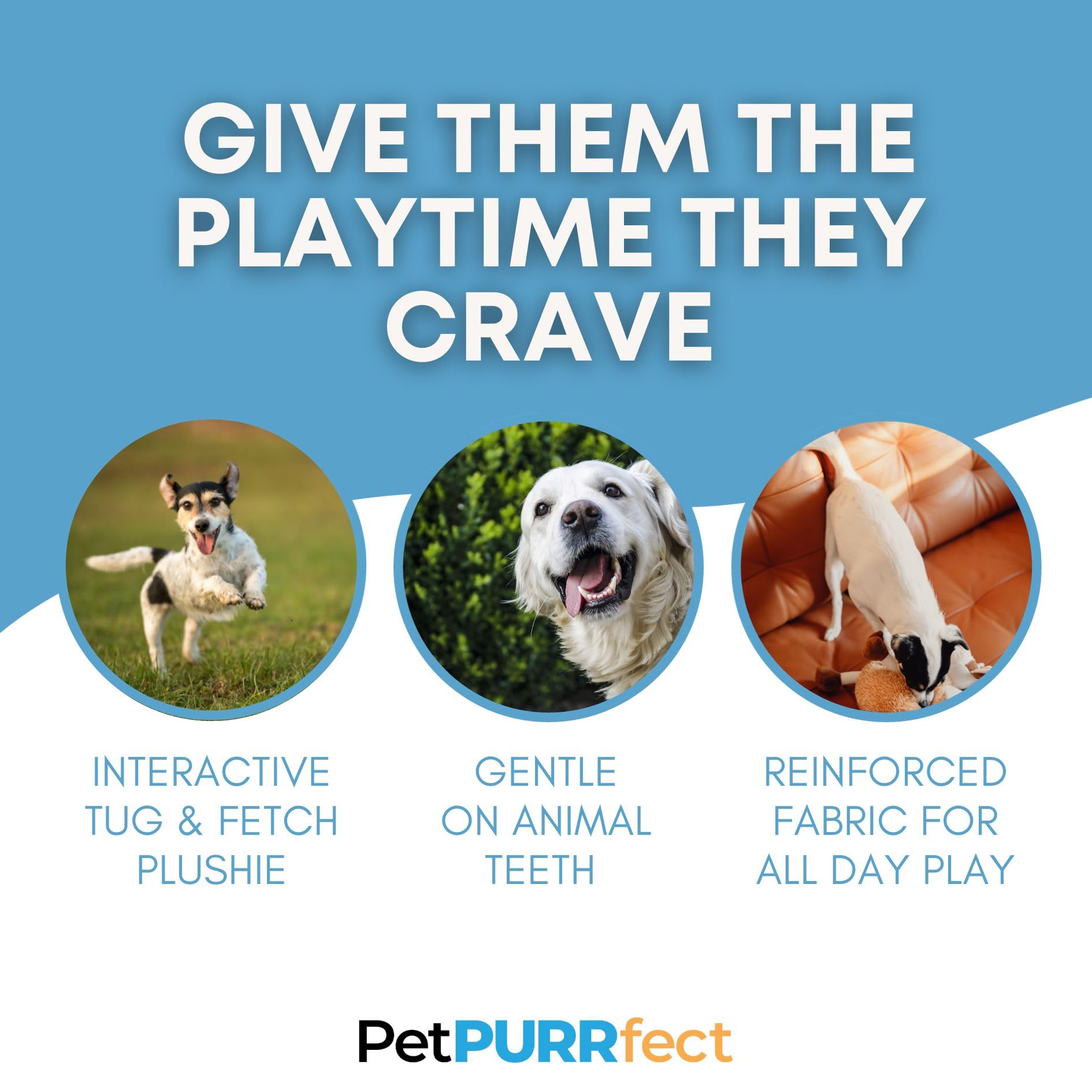 Pet PURRfect Squeaky Dog Toys: Durable Plush Dog Toys with Soft, Durable Fabric for Small and Medium Pets - Elephant Stuffed Dog Toy for Indoor Play!