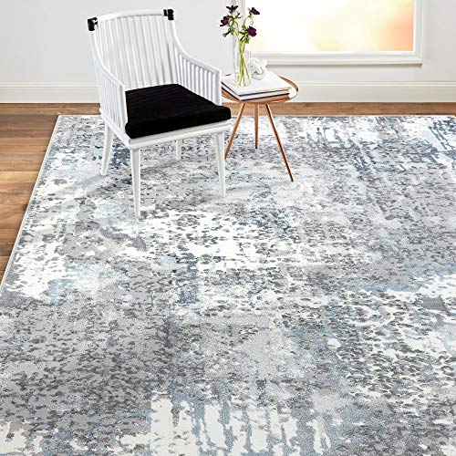 Home Dynamix Skyler Maurice Area Rug, 5'2"x7'2" Rectangle, Dark Gray-Blue