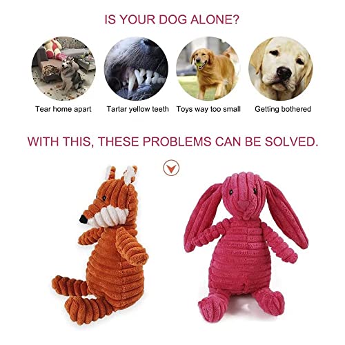 Q.Y.HOME Stuffing Squeaky Plush Dog Toy Chew Speak Toy (Elephant)