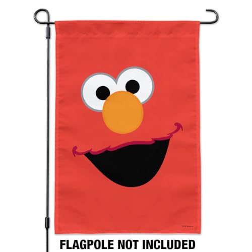 Sesame Street Elmo Face Garden Yard Flag