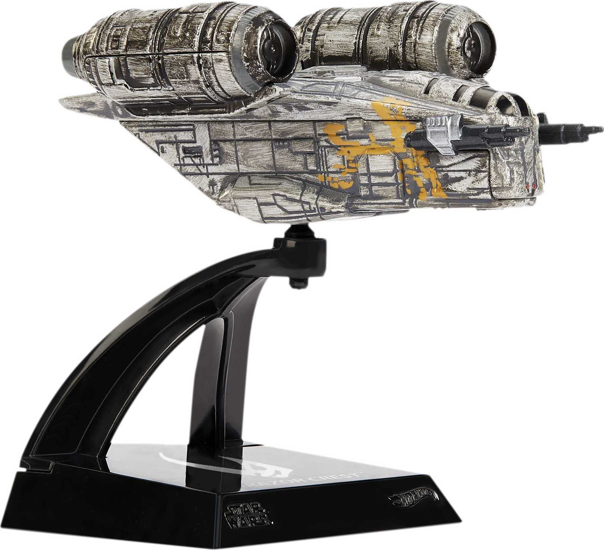 Hot Wheels Star Wars Starships Select, Premium Replica of Razor Crest, Moveable Parts, Premium Stand, Gift for Adult Collectors
