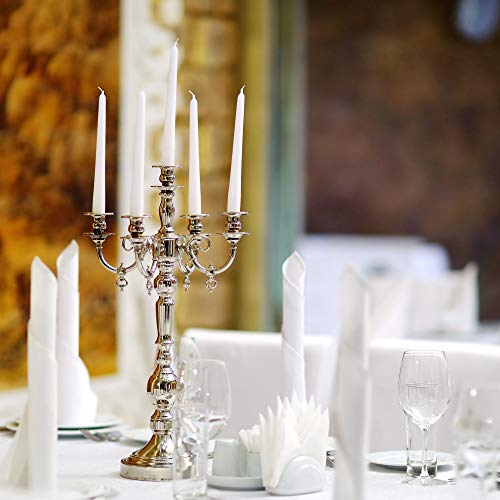 SPAAS Unscented White Candles Sticks - 14 Pack Dripless Tapered Candles - 9" Tall Candles, Burning 8 Hours - Premium White Candlesticks for Home Decoration, Wedding, Holiday and Parties