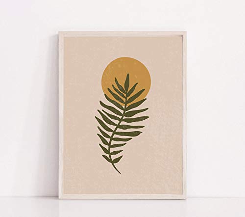 iMagitek Set of 6 Unframed Neutral Boho Art Prints, Boho Rainbow Wall Art, Mid Century Art Prints Set, Gallery Wall Art, Earth Tones Wall Art Prints, Earthy Wall Art Prints (8" x 10")