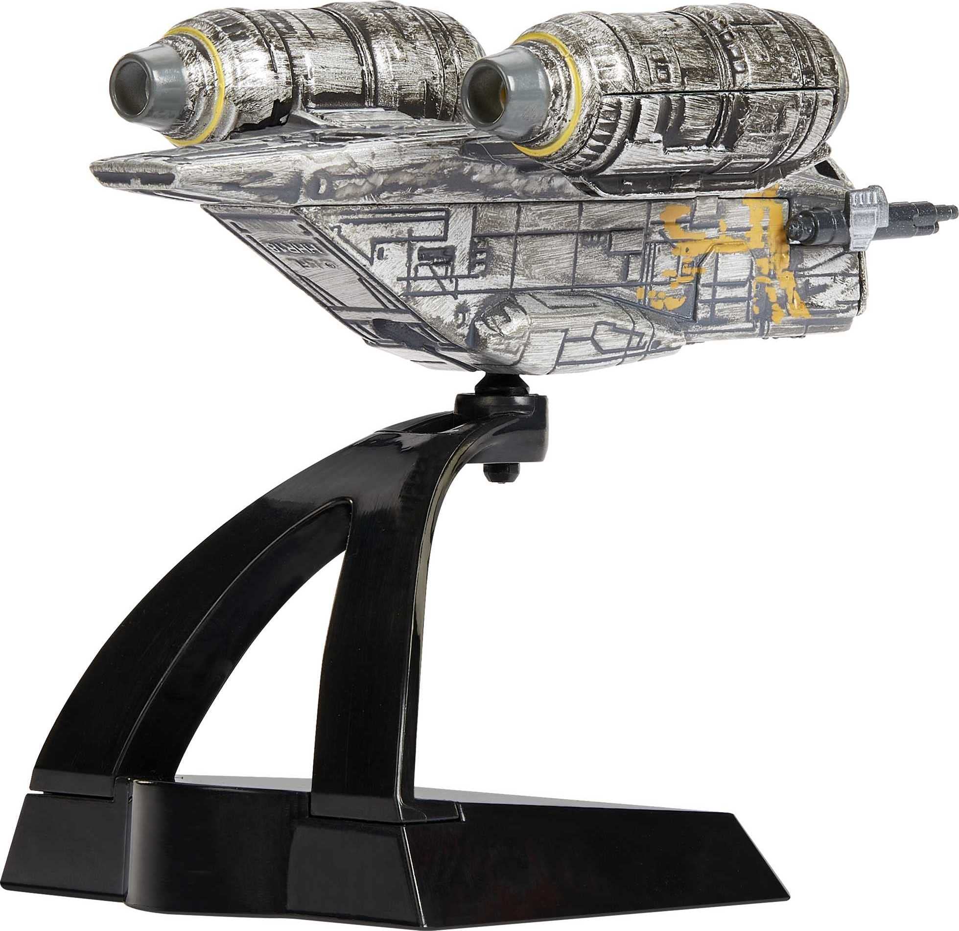 Hot Wheels Star Wars Starships Select, Premium Replica of Razor Crest, Moveable Parts, Premium Stand, Gift for Adult Collectors