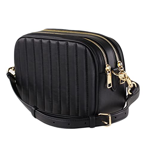 Coach Women's Jes Crossbody Bag With Linear Quilting (Black)