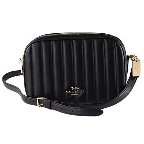 Coach Women's Jes Crossbody Bag With Linear Quilting (Black)